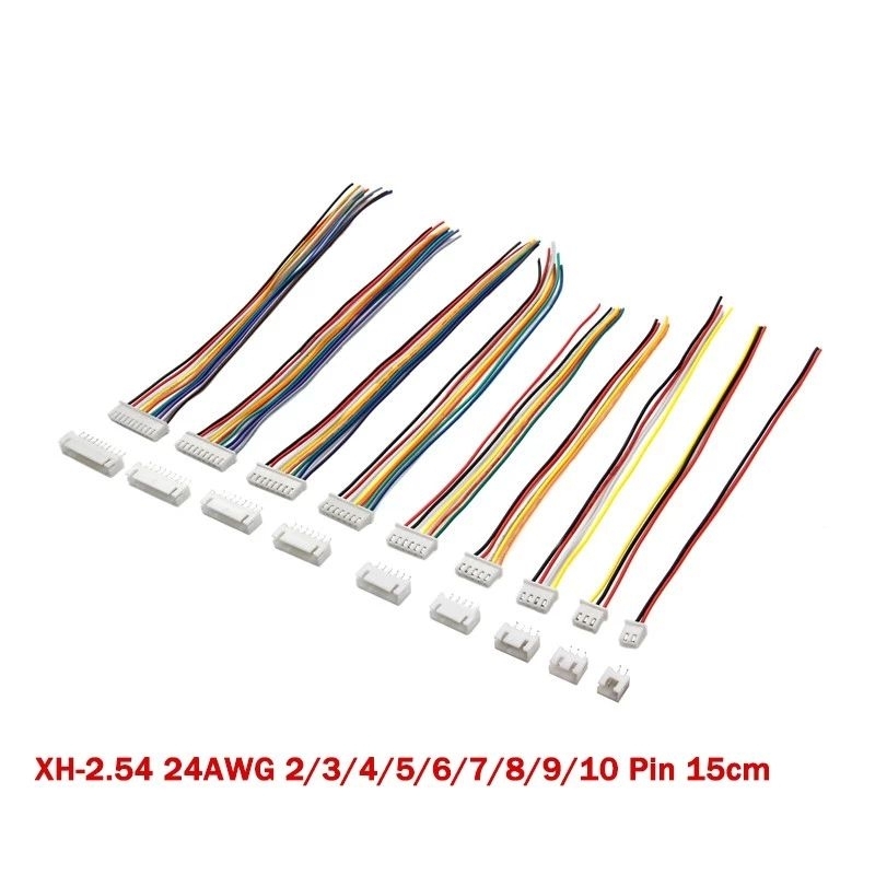 1 pair JST XH2.54mm Wire Connector 2.54mm Pitch 2P 3P 4P 5P 6P 7P 8P 9P 10Pin Male Female ...