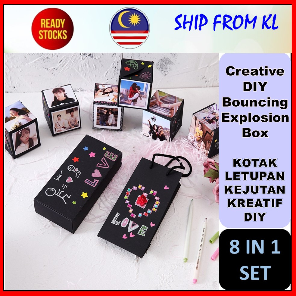 🔥ReadyStockIn🇲🇾🔥Bouncing Surprise Explosion Box DIY Photo Album ...