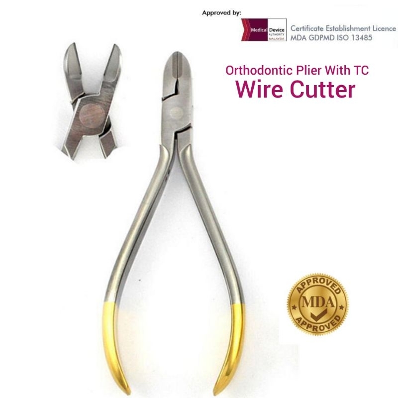 Hard Wire Cutter Orthodontic With Tungsten Carbide TC Tip Pliers Ortho ...