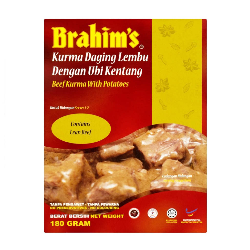 Brahim's Kurma Daging Dengan Kentang / Beef Kurma With Potatoes 180g ...