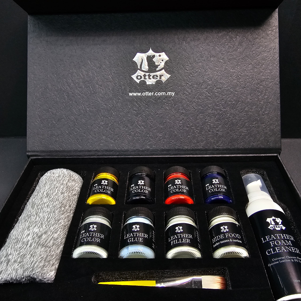 OTTER Leather Care & Restoration Kit: Easy Leather FIX | Leather Car ...