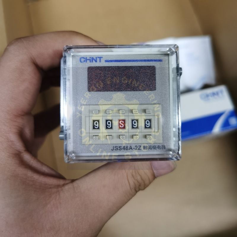 Chint JSS48A-2Z Time Delay Relay Timer with double contact (Delay 2 ...