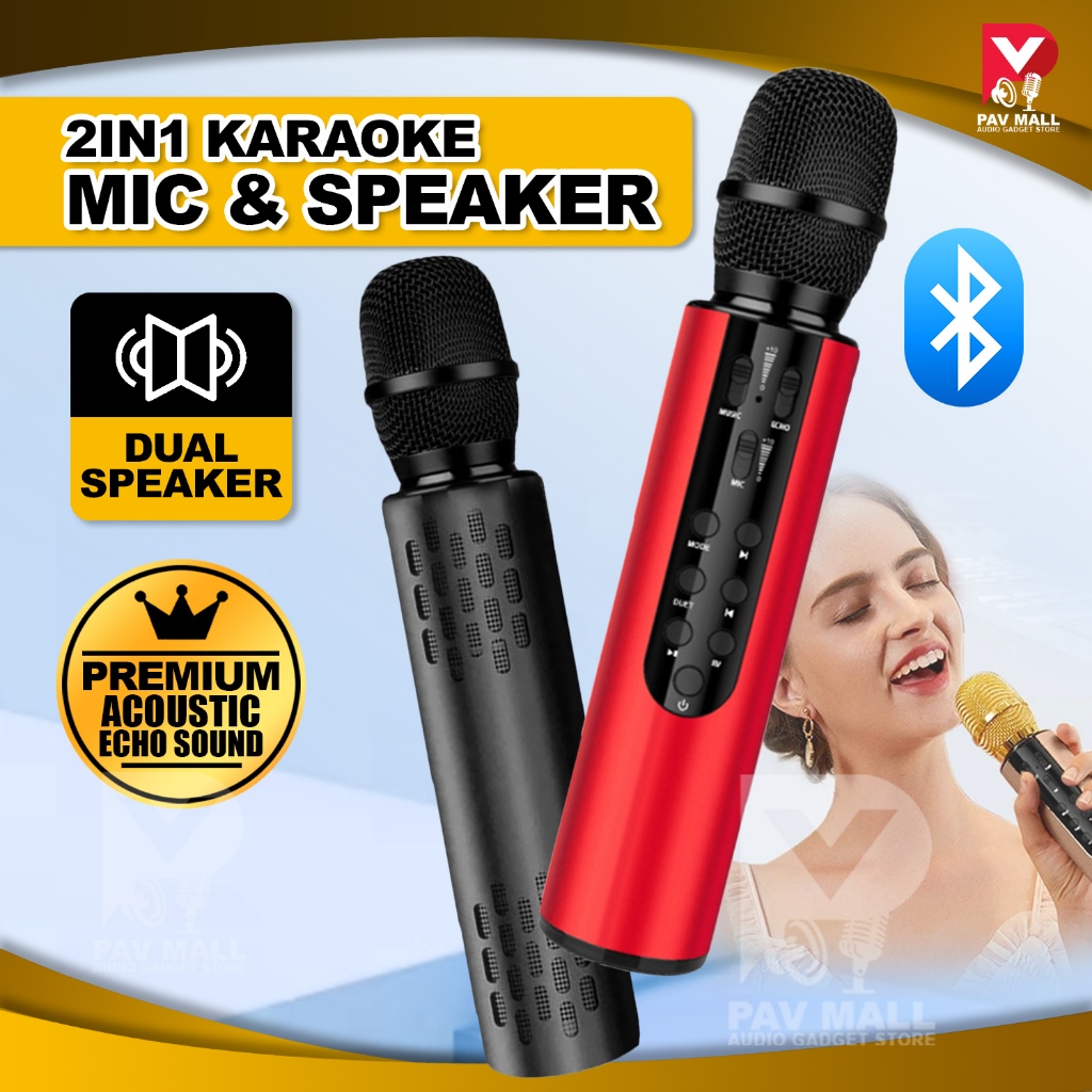 Microphone Karaoke Wireless KTV | Microphone Bluetooth Karoke Mic and ...