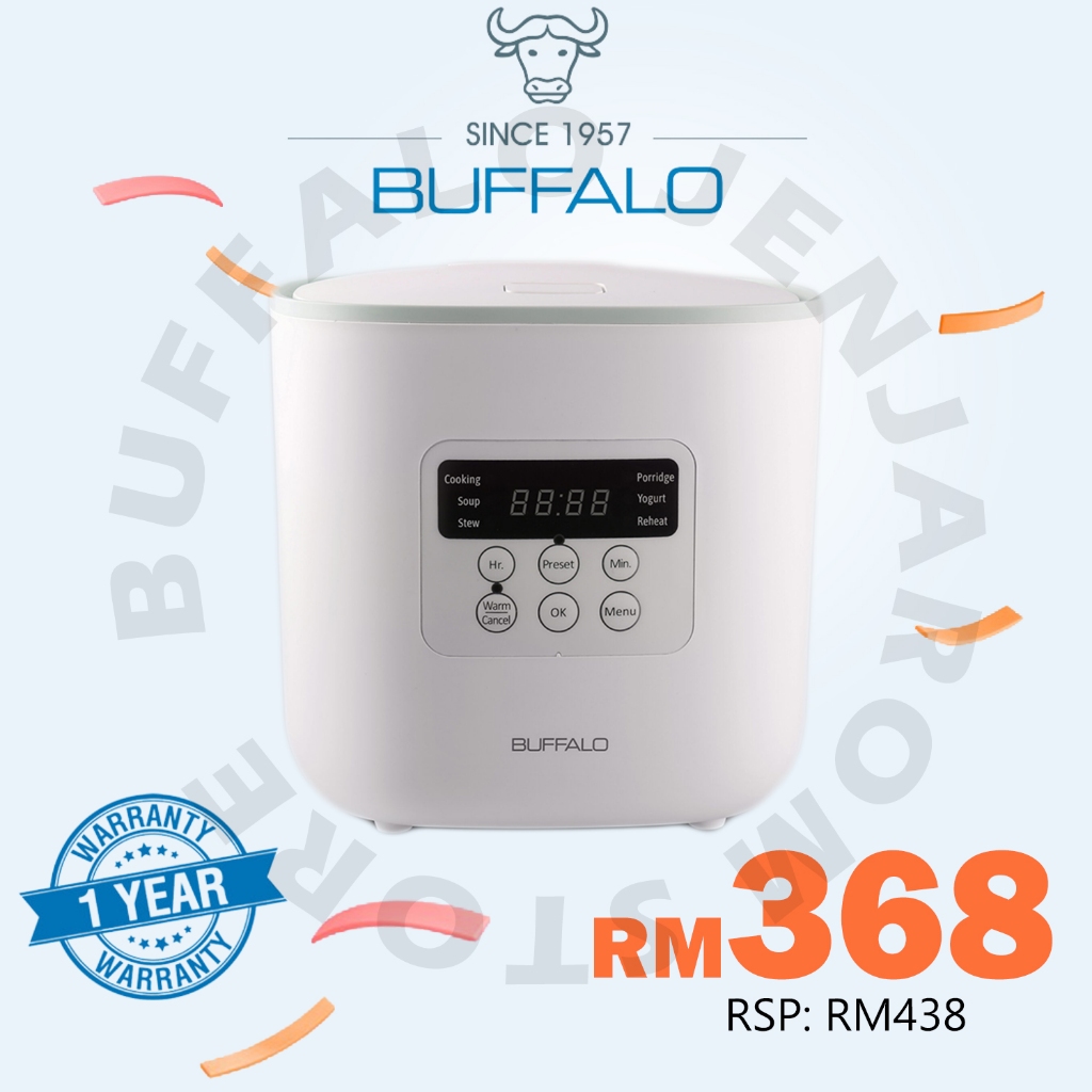 BUFFALO Mini Rice Cooker 0.6L with Stainless Steel Inner Pot | 1 Year ...