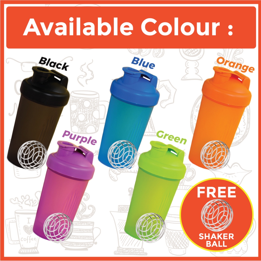 Shaker 400ML 420ML BPA FREE Food GRADE Bottle Water Drink Cup Botol Air ...