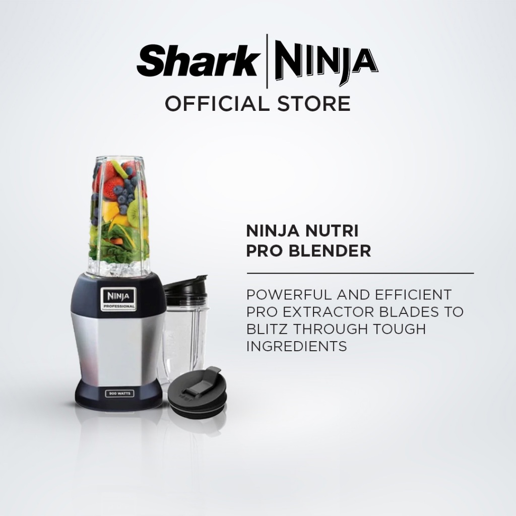 Ninja Personal Blender,Pro-Extractor Blades,2 On the Go Cups,500ml ...