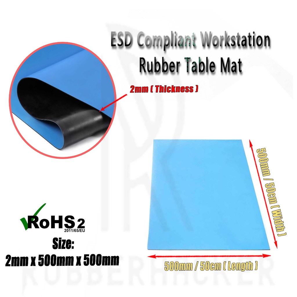 BLUE ESD MAT, Anti-Static Rubber Mat, rubber sheet, rubber mat 2mmThick ...