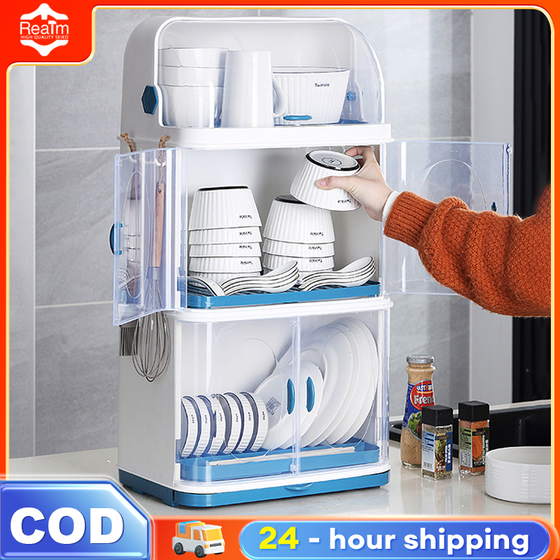 Kitchen Rack Dish Rack Rak Dapur Kabinet Rak Pinggan Mangkuk Dish ...