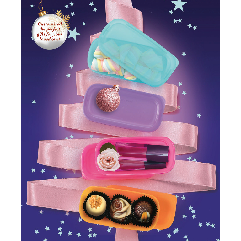 (Tupperware) Cubix Mini Rectangular 250ml (4pcs/8pcs) | Shopee Malaysia