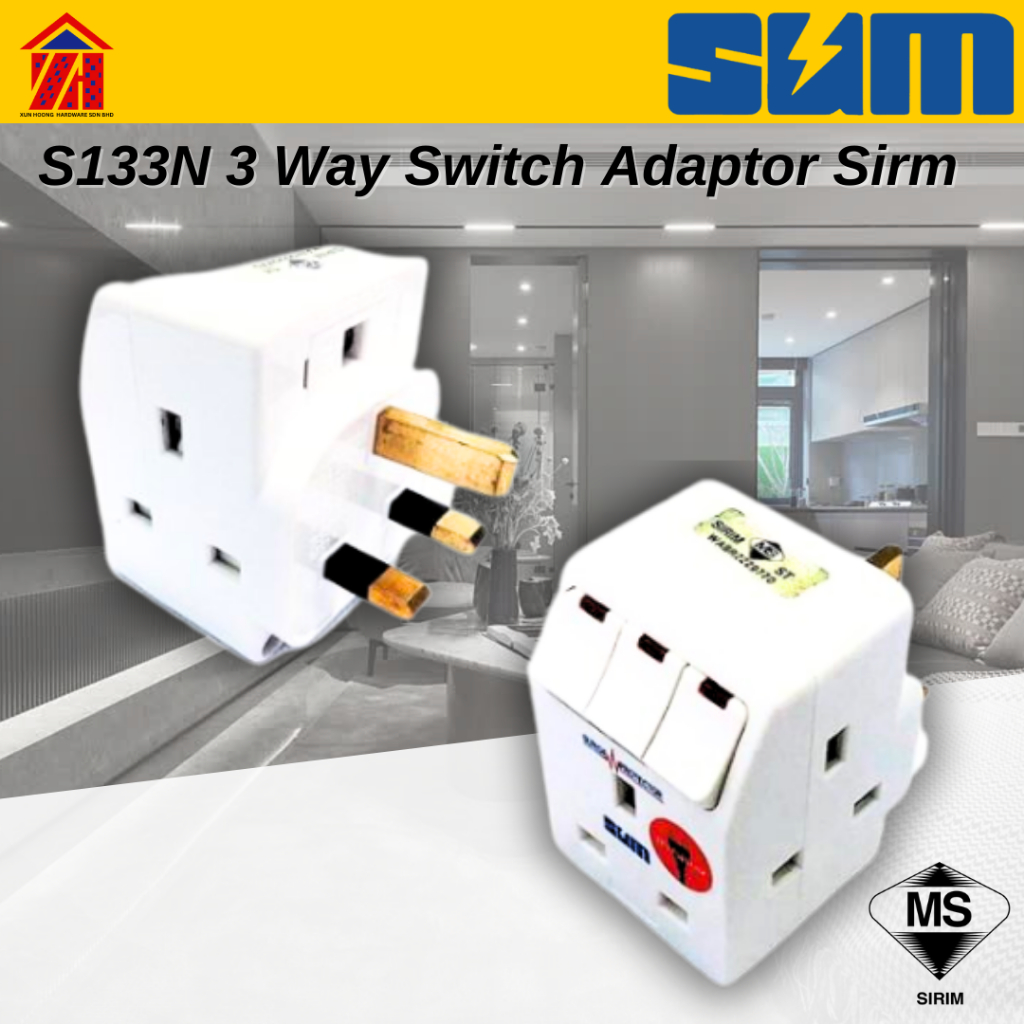 SUM S133N 3 Way Switch Adaptor Sirm | Shopee Malaysia