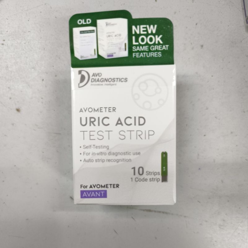 AVOMETER AVANT URIC ACID TEST STRIP 10'S (EXP:7/26) avometer uric acid ...