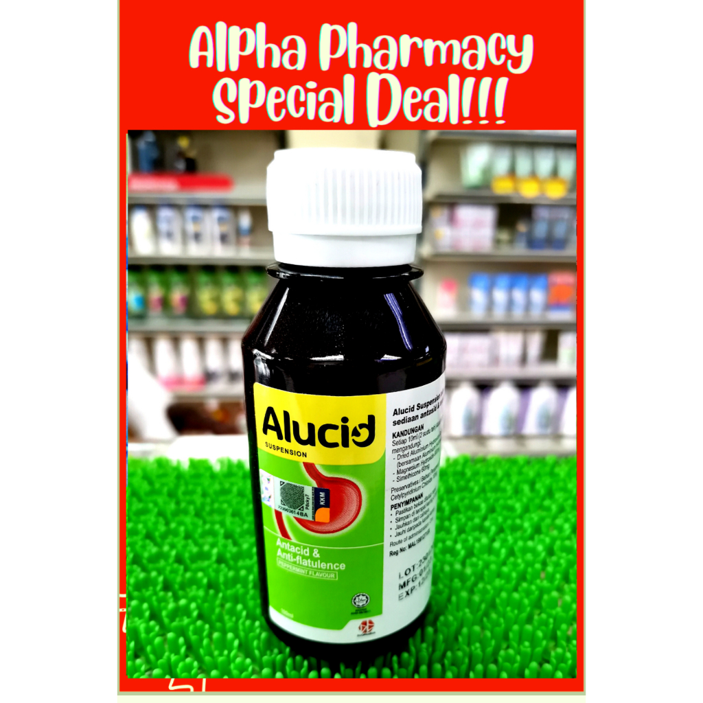 ALUCID SUSPENSION 100ML [ Ubat Rawatan Gastrik,Angin ] | Shopee Malaysia