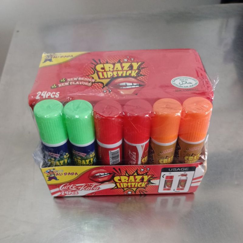 Alibaba Crazy Syrup Lipstick Candy 24pcs | Shopee Malaysia