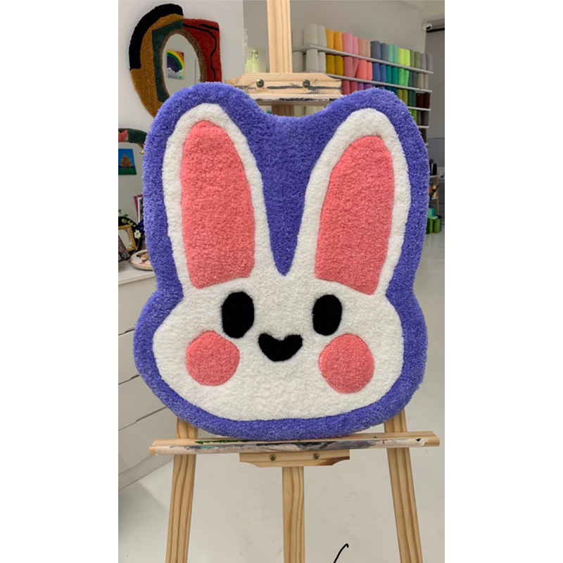 Rabbit Tufted Rugs / Custom Made Rugs / 60cm x 60cm size | Shopee Malaysia