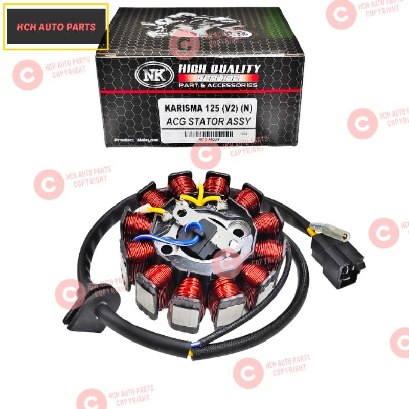 STATOR COIL COMP/ FIELD COIL ASSY - MODENAS/ KYMCO - KARISMA 125 (V2 ...