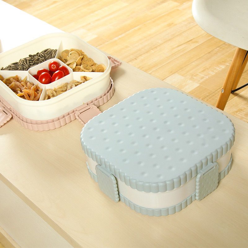 (Ready Stock) 5 IN 1 Rotatable Flower Candy Box Cookie Storage Biscuit ...