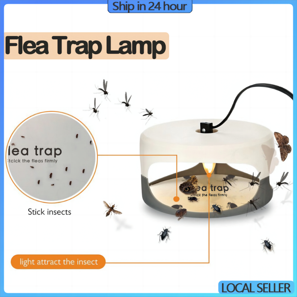 FleaLamp Trap Flea Lamp Physical Flea Trap Mosquito Moth Trap For ...