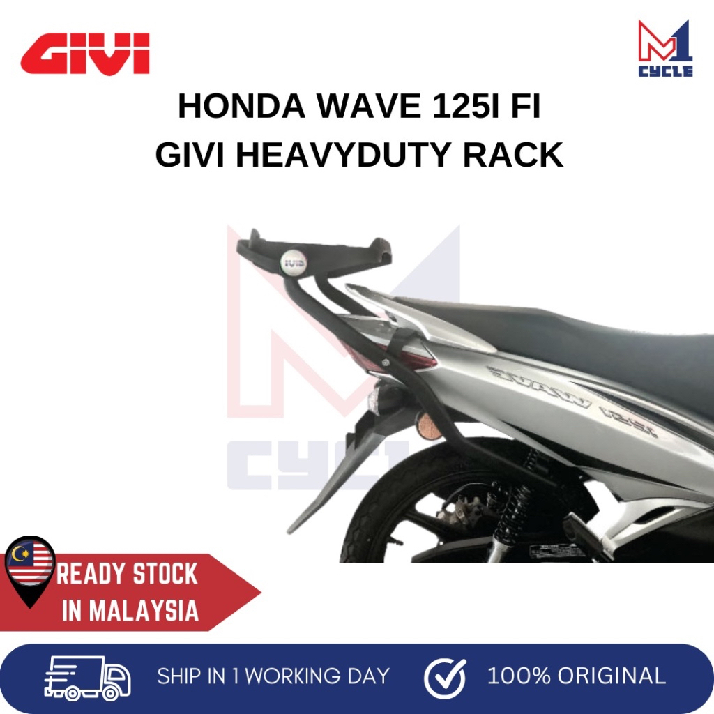 GIVI HEAVYDUTY RACK HONDA WAVE 125I 2019 ABOVE | RACK BOX GIVI HONDA ...