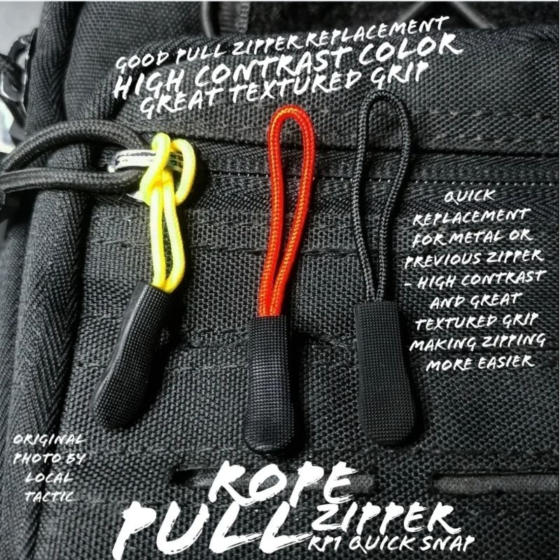 RP1 QUICK SNAP - ROPE PULL ZIPPER REPLACEMENT ( TALI ZIP GANTI Untuk ...