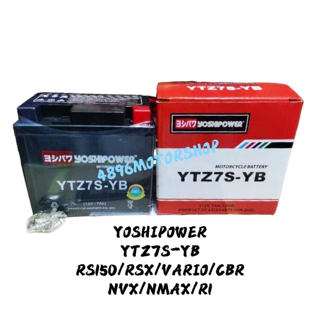YOSHIPOWER YTZ7S-YB YTZ7 YTZ6 BATTERY BATERI KERING RS150 RSX VARIO ...