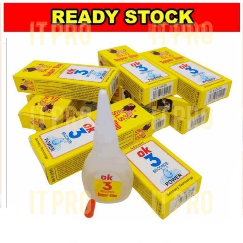 PRO🏠1pcs 120 ok glue power 3 Second OK Glue / Gam 3 Saat | Shopee Malaysia