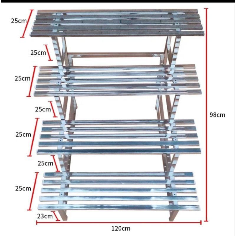 Stainless Steel Flower Rack Multi Level Gardening Rack Plants Racks ...