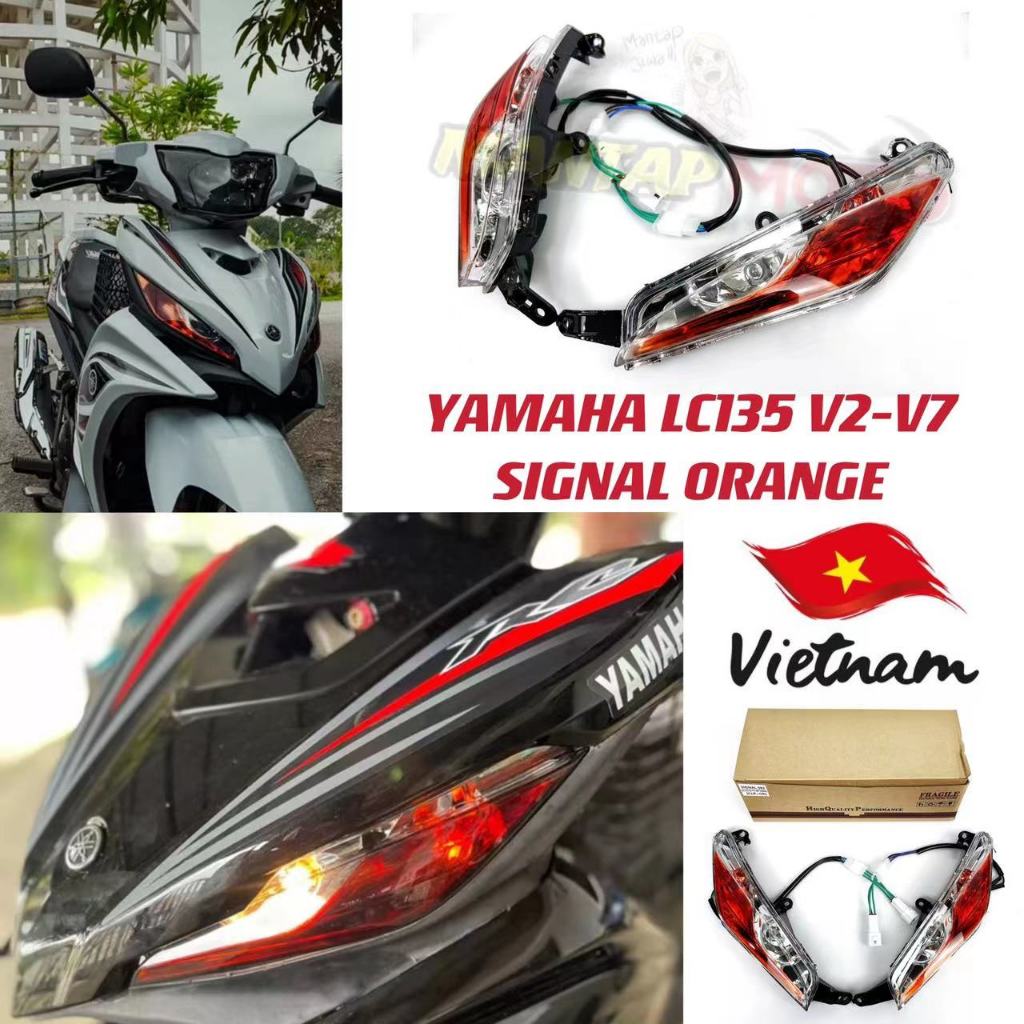 YAMAHA LC135 LC V2 - V7 VIETNAM SIGNAL ORANGE FRONT & REAR / WIRE SOCKET CONVERT LAMPU HEAD LAMP ...