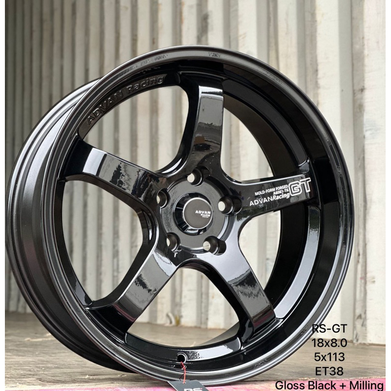 Advan Racing Advan GT Flow Formed 18” 5H113 BRZ GT86 New Alza Vw polo ...