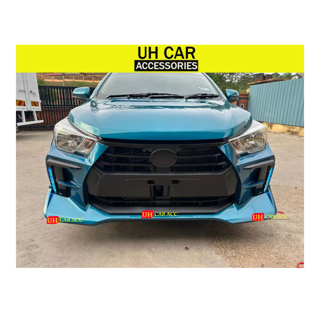 PERODUA AXIA 2023 2024 GR SPORT PP BODYKIT SKIRT LIP LED DRL WITH PAINT ...