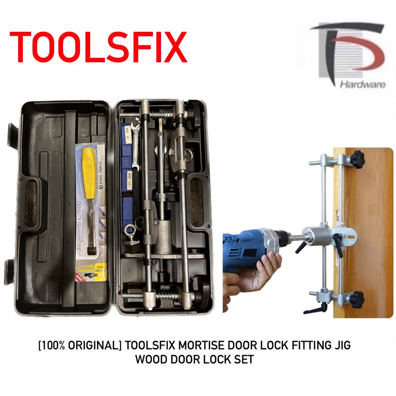 [100% ORIGINAL] TOOLSFIX MORTISE DOOR LOCK FITTING JIG WOOD DOOR LOCK ...