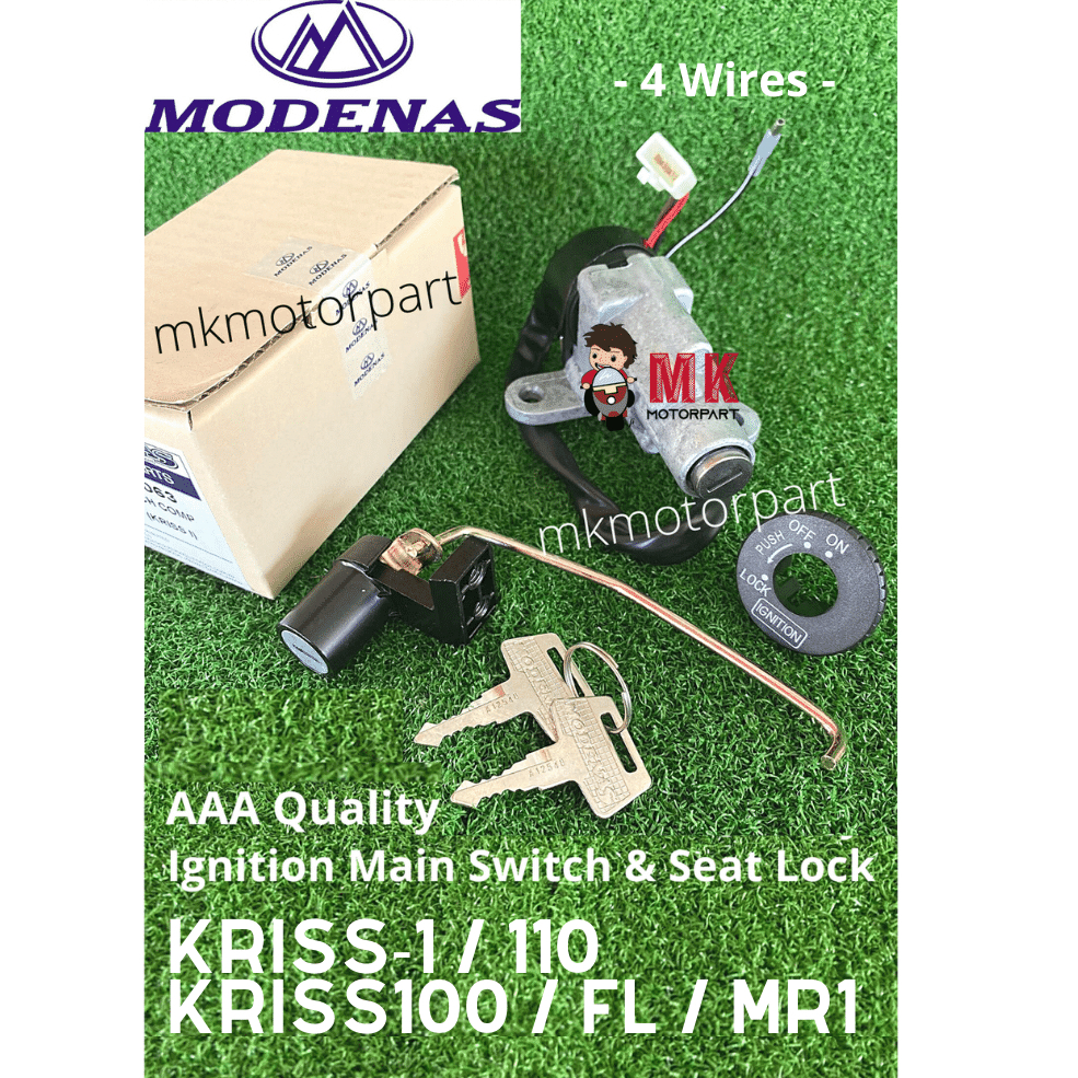 (AAA) Modenas KRISS 1 , 2 / 100 FL 110 120 / MR1 Ignition Main Switch ...
