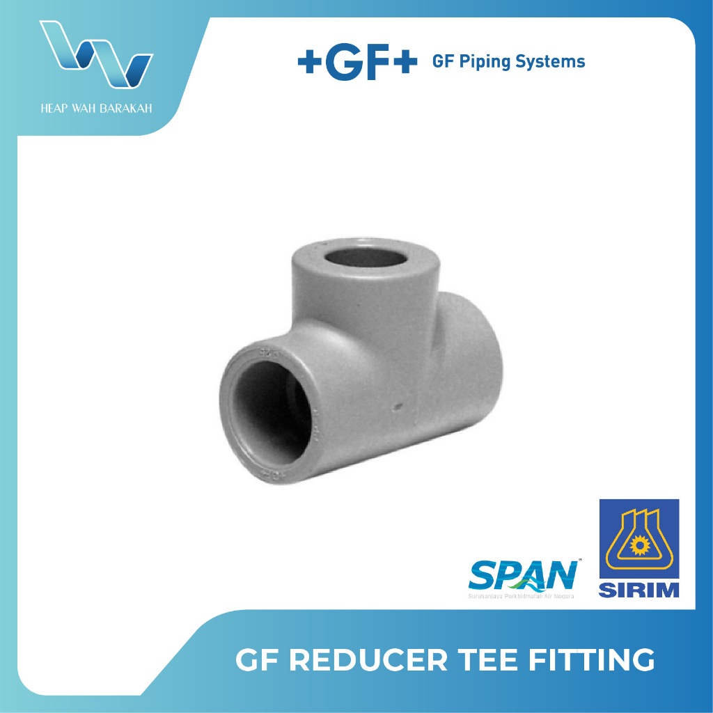 GF PPR REDUCER TEE 50MM - 110MM (GEORG FISHER) (SIRIM CERTIFIED ...