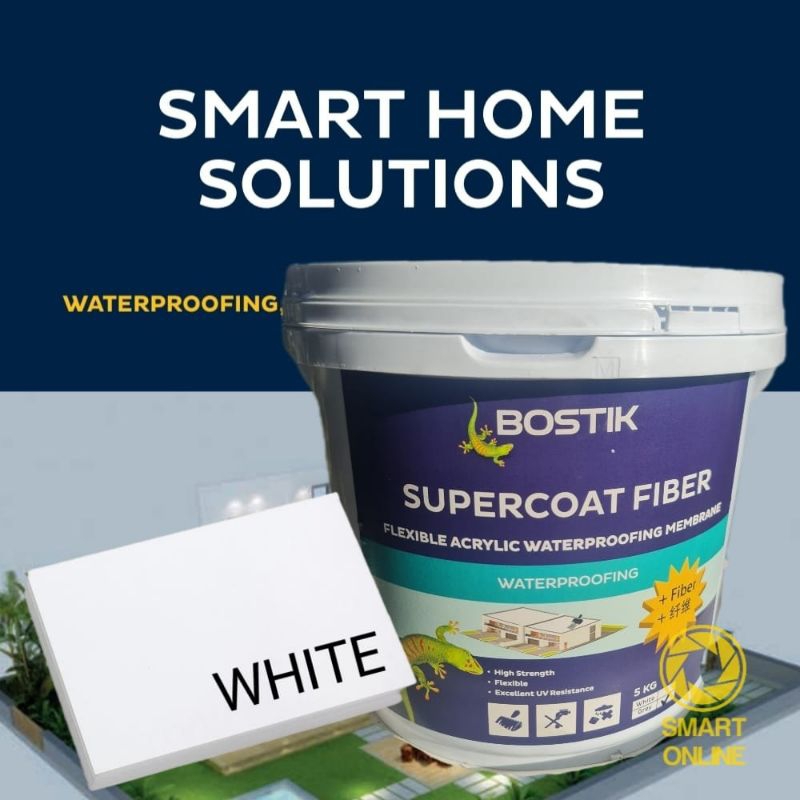 Waterproof Paint Bostik Supercoat Eco 4kg / Supercoat Fiber 5kg for all ...