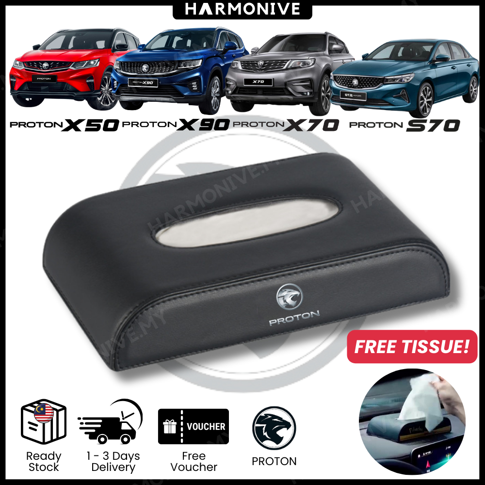 PROTON S70 X50 X70 X90 Car Leather Tissue Box Holder | Shopee Malaysia