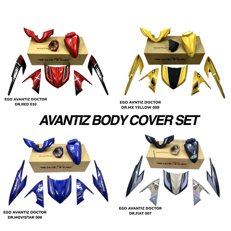 YAMAHA AVANTIZ BODY COVER SET DOCTOR ( STICKER TANAM ) 60TH MONSTER ...
