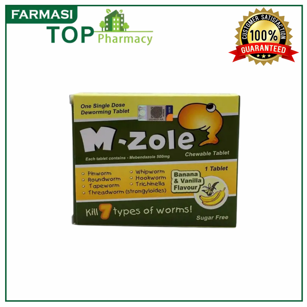 M-Zole Chewable Tablet (1's) - For Deworm & Ubat Cacing | Shopee Malaysia