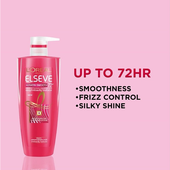 LOreal Elseve Keratin Smooth Smoothing Shampoo ( 620ml ) | Shopee Malaysia