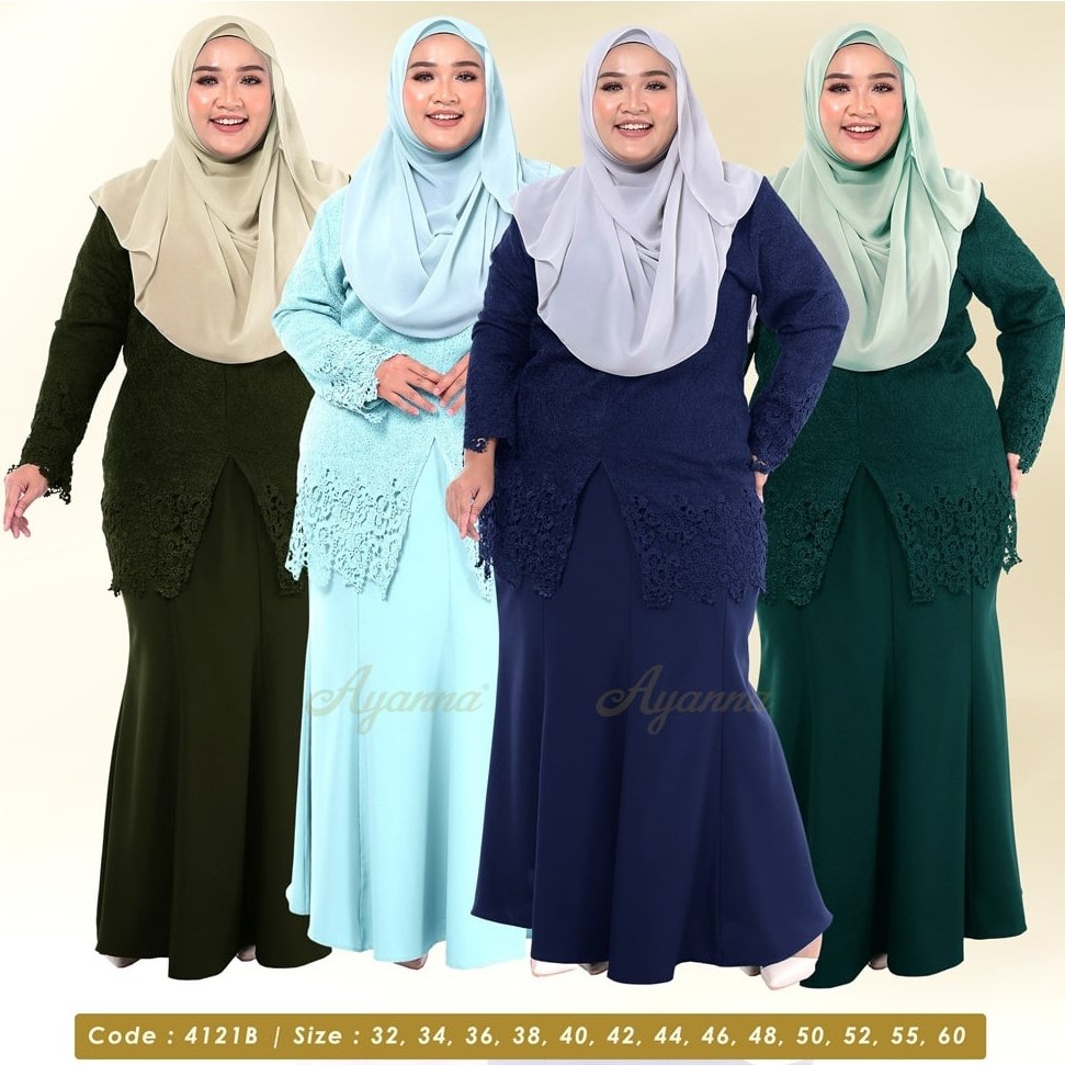 XS-10XL. Saiz 32-60. SOFEA LACE KURUNG KEBAYA. Baju kurung Plussize Murah. Bridesmaid. Baju raya ...