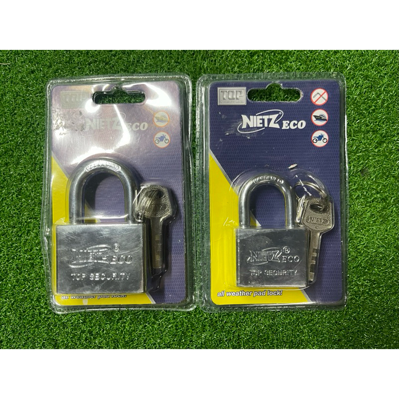 NIETZ ECO Pad Lock 50mm/40mm With 3Pc Key | Shopee Malaysia