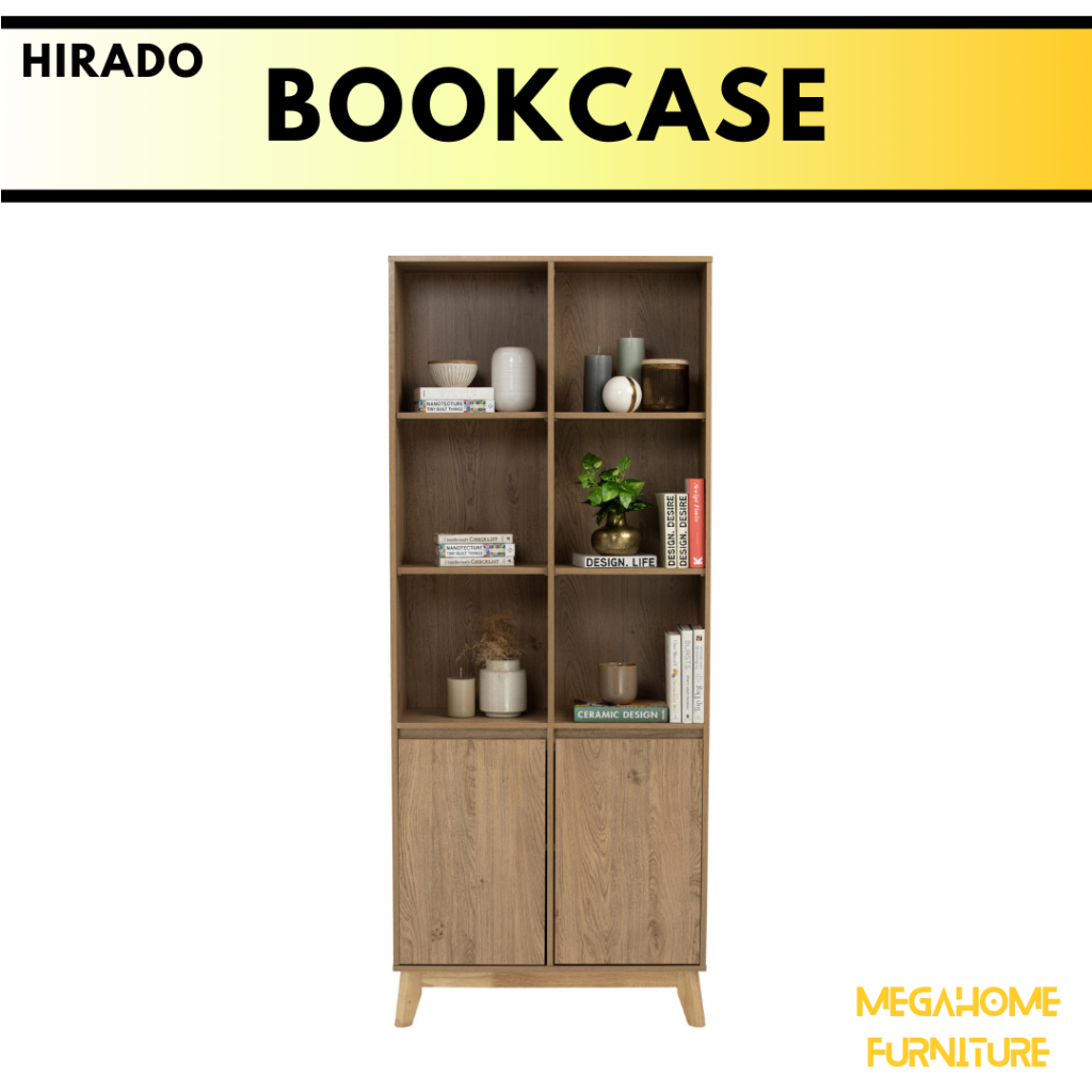 HIRADO Bookcase Cabinet / Kabinet Buku / Kabinet Buku Ada Buku | Shopee ...