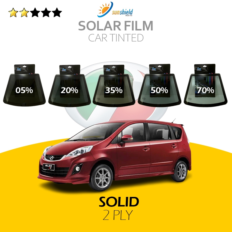 PERODUA Alza OLD (2ply Solid) [Siap Potong] Tahan Panas Tinted Window ...