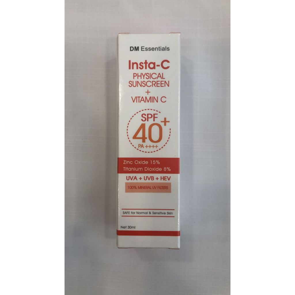 DM Essentials Insta C Physical Sunscreen + Vitamin C SPF 40+ PA ...