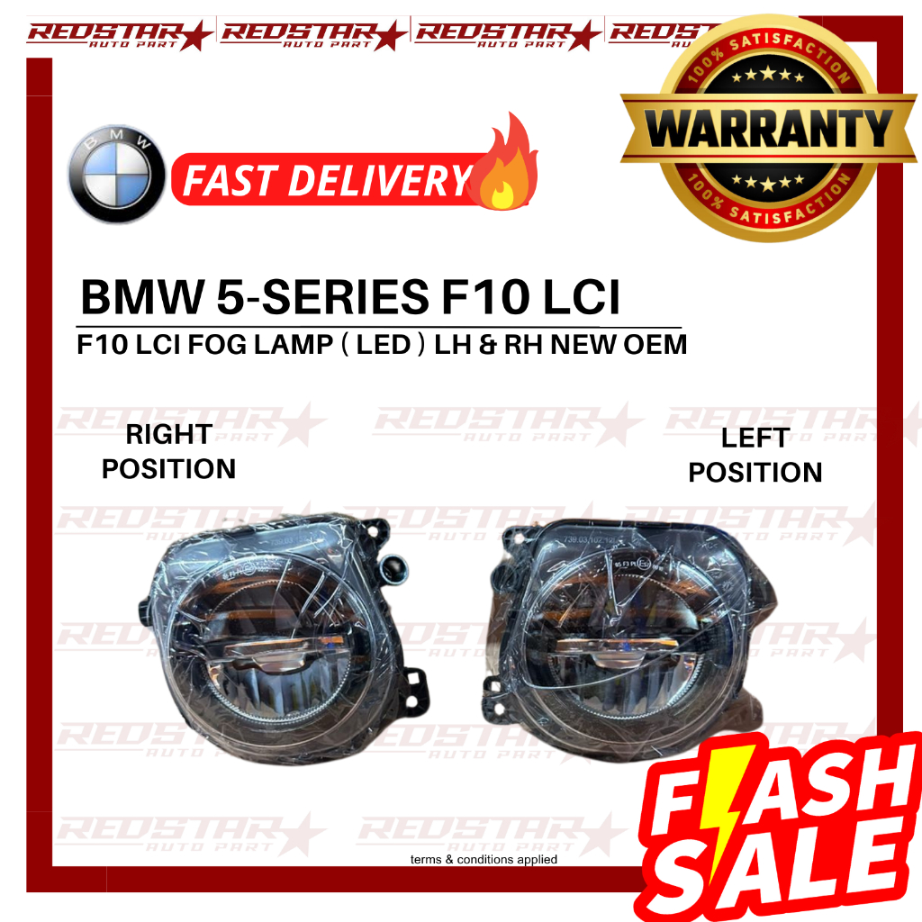 BMW 5-SERIES F10 LCI / F07 GT LCI FOG LAMP ( LED ) LH & RH NEW OEM ...