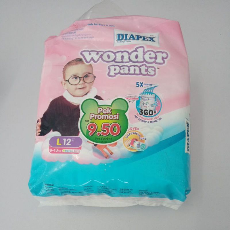 DIAPEX WONDER PANTS L12 PCS | Shopee Malaysia