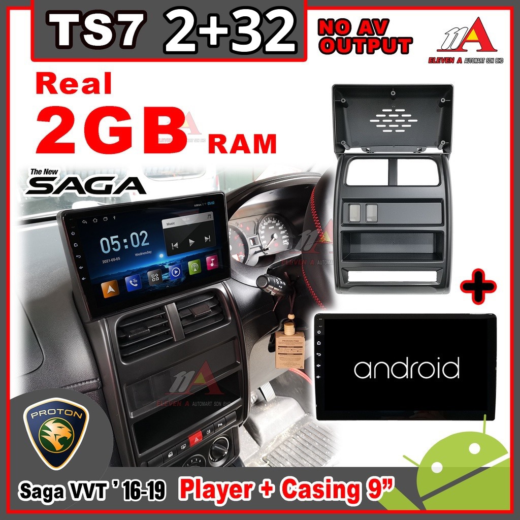 [TS7/T100/T133] Proton Saga VVT '16-19 Android Player 9" inch IPS ...