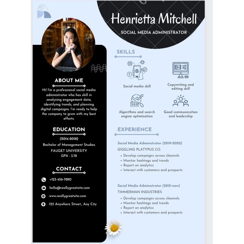 8 jenis Template Resume Canva | Shopee Malaysia