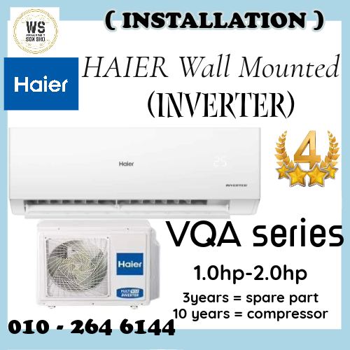 [INSTALLATION] VQA SERIES HAIER INV r32 (4 star) 1.0hp - 2.0hp | HAIER ...