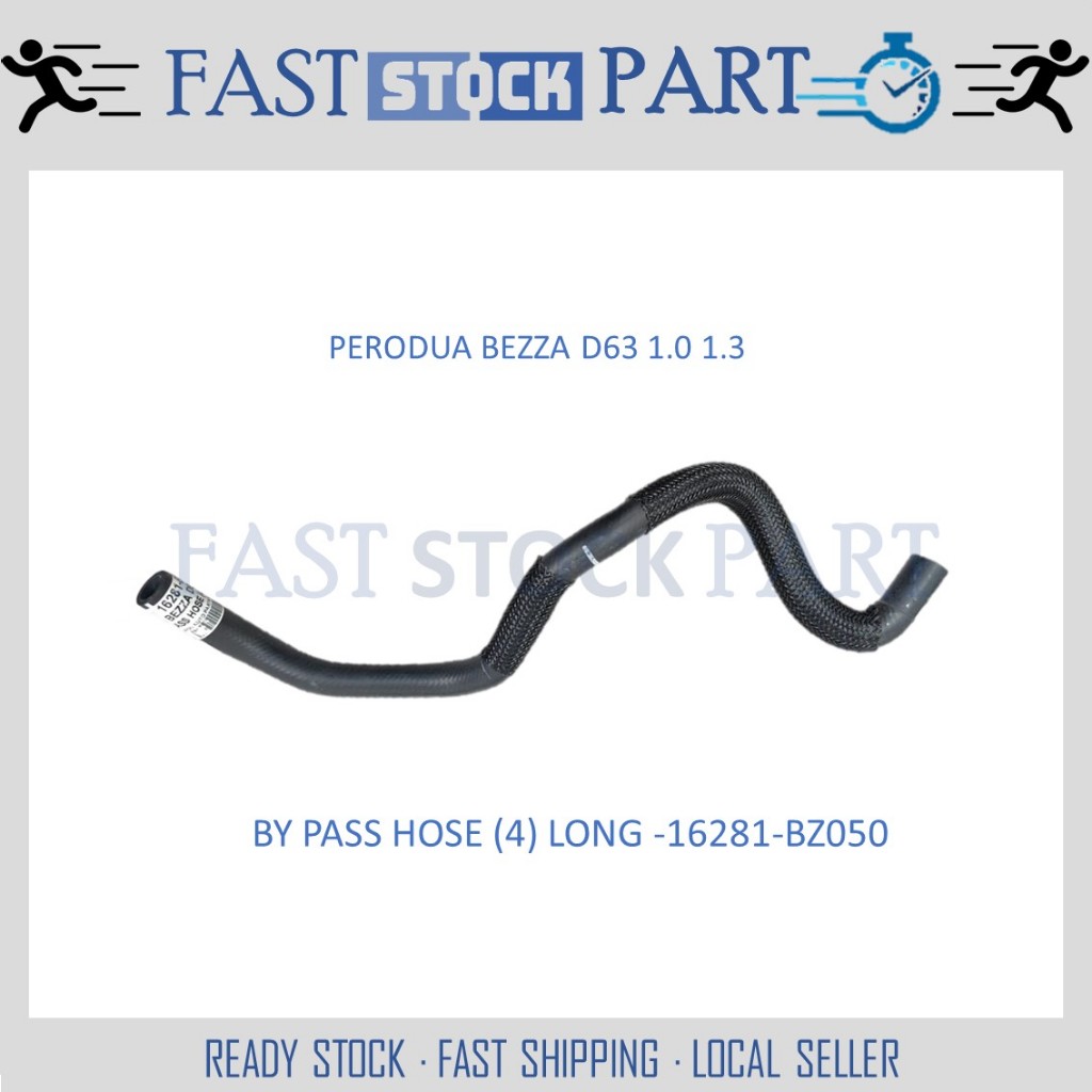 1PC BY PASS HOSE (4) LONG RUBBER - 16281-BZ050 PERODUA BEZZA D63 1.0 1. ...