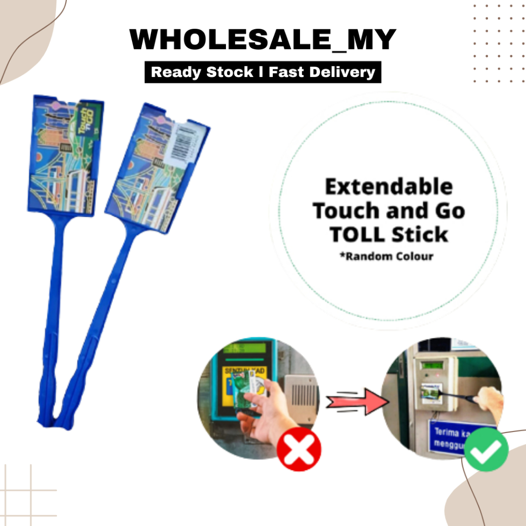 Extendable Touch and Go TOLL Stick | Car Accessories | Card stick Auto ...