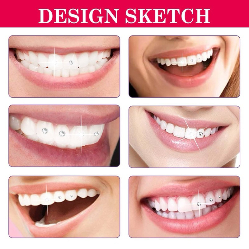JAYSUING TOOTH GEM KIT kristal berkilat penghias gigi cantikkan gigi ...